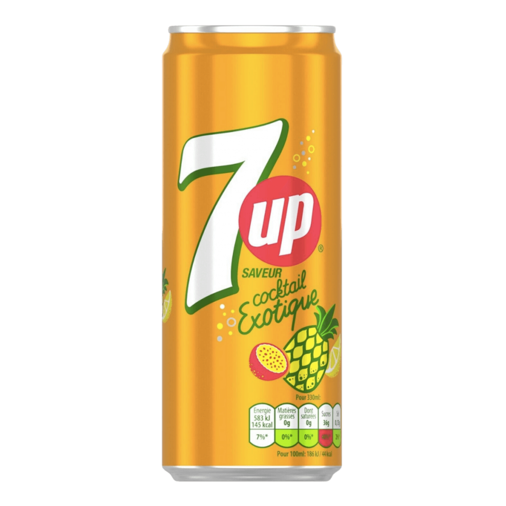 7Up Exotique 24 Canettes 33cL - Salamarket